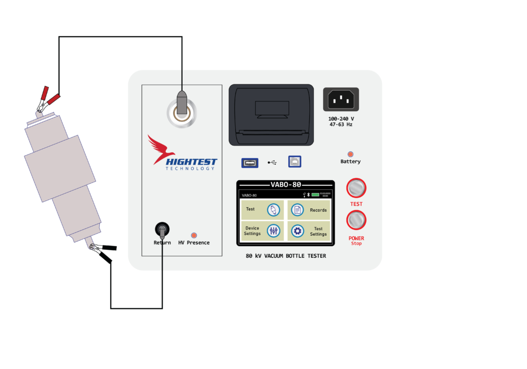 VABO-80, 80 kV Vacuum Bottle Tester with built-in Printer – HighTest ...